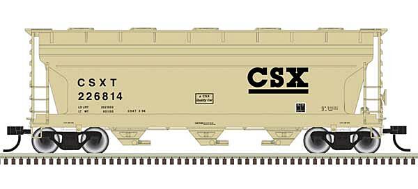 3-Bay ACF 3560 Covered Hopper CSX CSXT 226814 - 50006114 : N – EngineHouse Services LLC