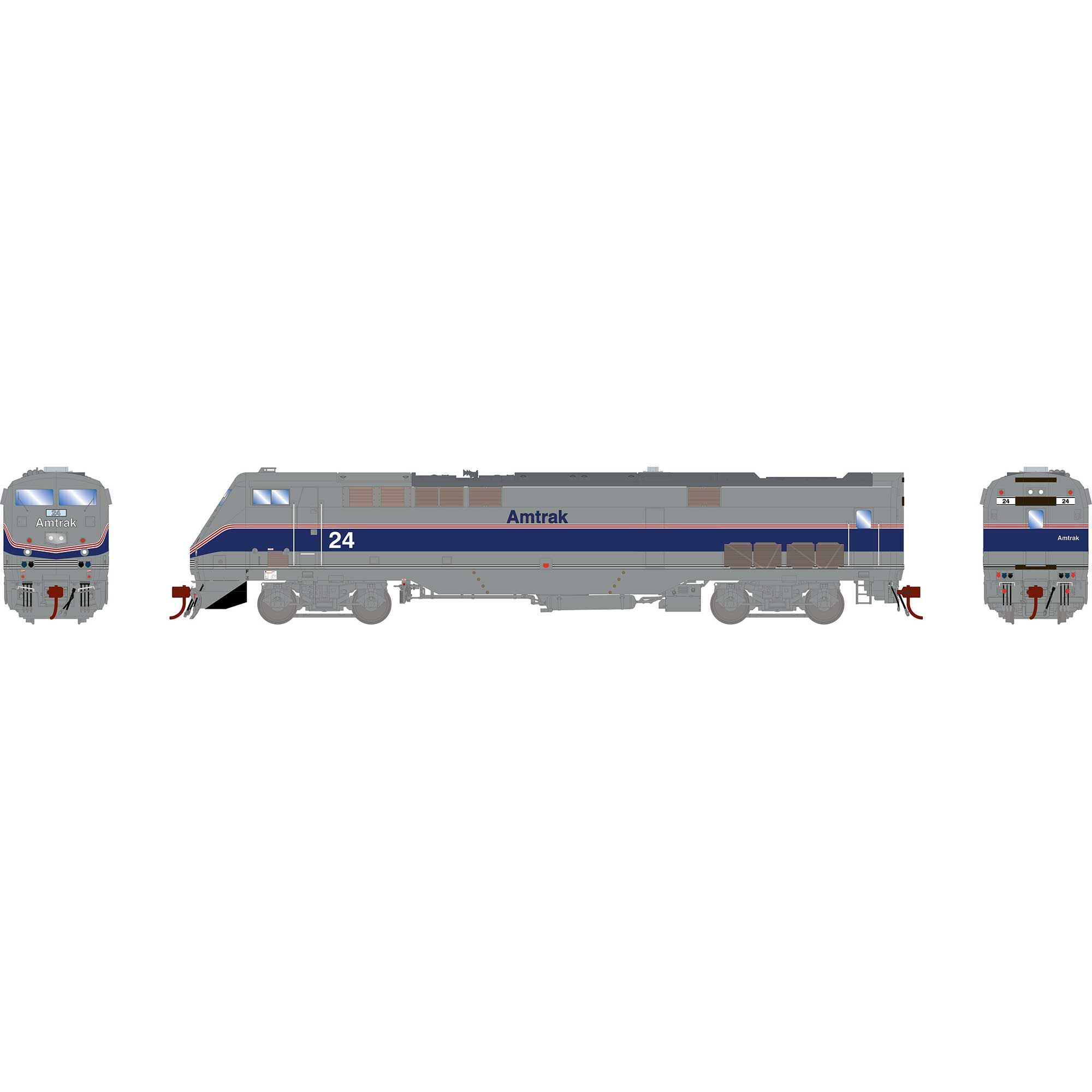P42DC Locomotive, Amtrak #24 - Phase IV, Standard DC - G81235 : HO ...