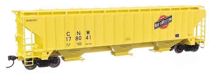 Trinity 4750CF Rib-Sided 3-Bay Covered Hopper Chicago & NorthWestern ...