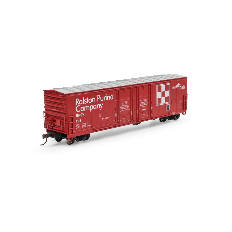 50' Evans DD Plug Box Car, Ralston Purina RPCX #202 - 1844 : HO ...