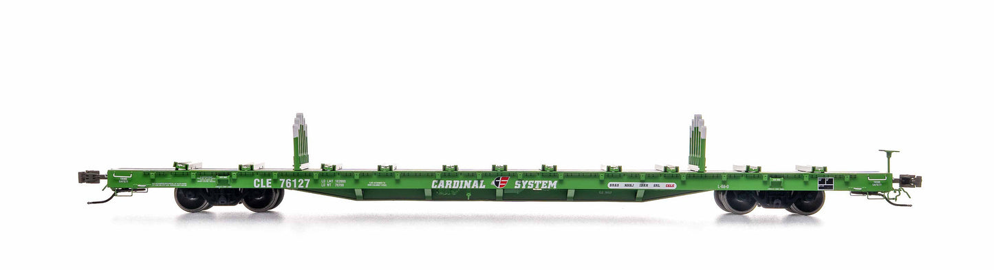 ScaleTrains BSC Finger Rack Flatcar Cardinal System CLE #76127 - HFF01 ...