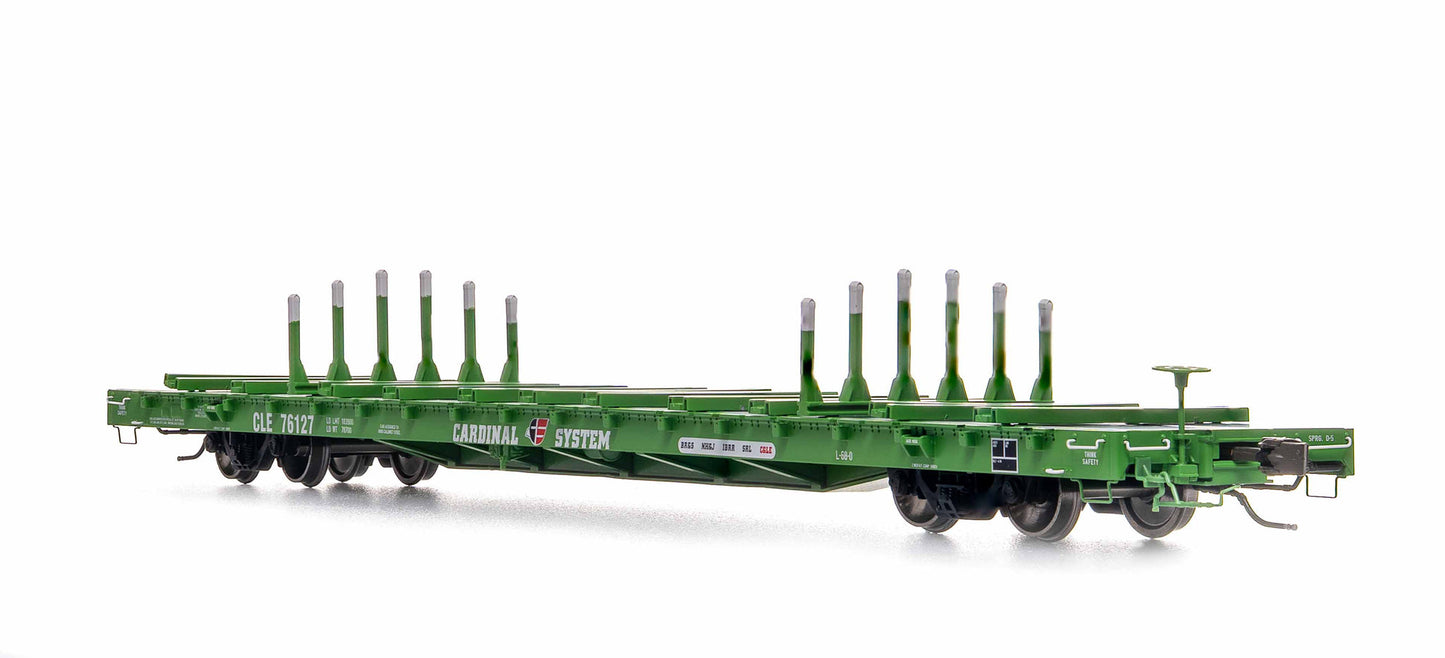 ScaleTrains BSC Finger Rack Flatcar Cardinal System CLE #76127 - HFF01 ...