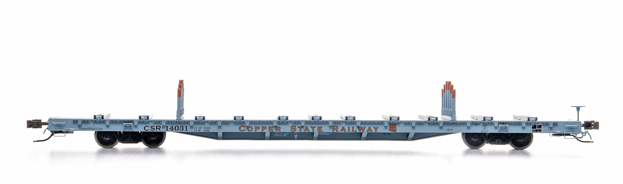 ScaleTrains BSC Finger Rack Flatcar Copper State Railway, CSR #14031 ...