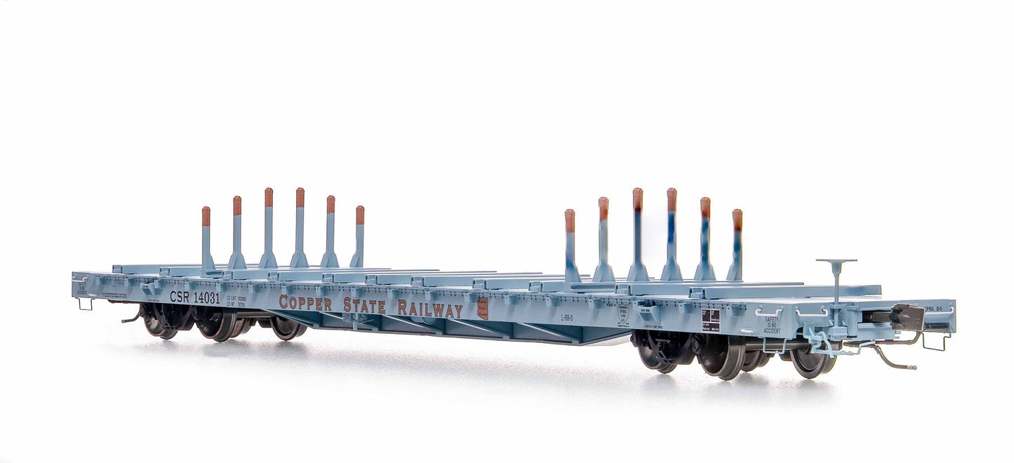 ScaleTrains BSC Finger Rack Flatcar Copper State Railway, CSR #14031 ...