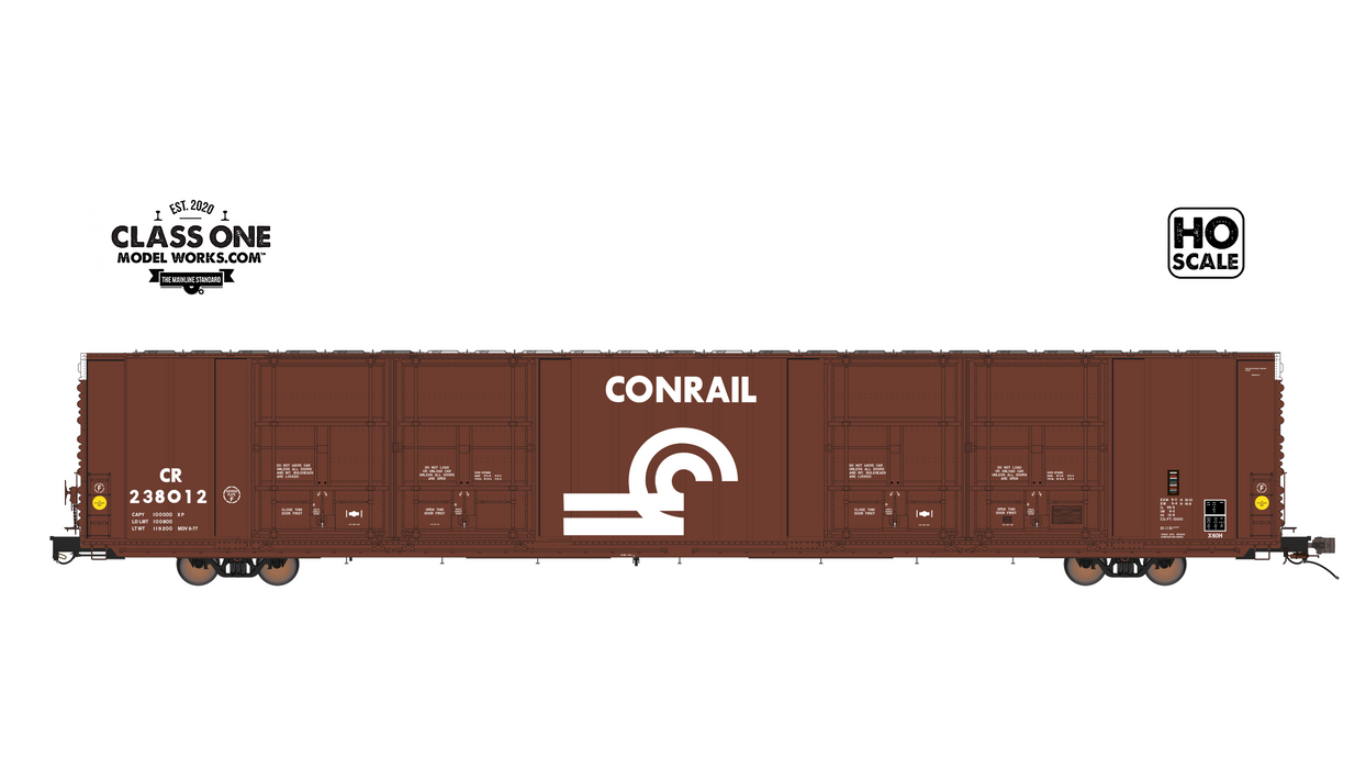 THRALL 86' HIGHCUBE BOXCAR - 8 DOOR - CONRAIL CR #238012 – FC00439 : H ...