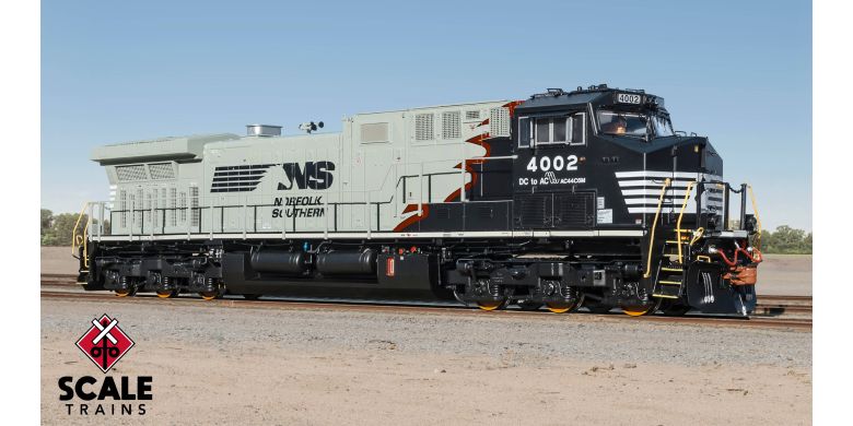 GE AC44C6M, Norfolk Southern/Black Mane/Tuscan Red Stripe//NS #4002 DC – EngineHouse Services LLC