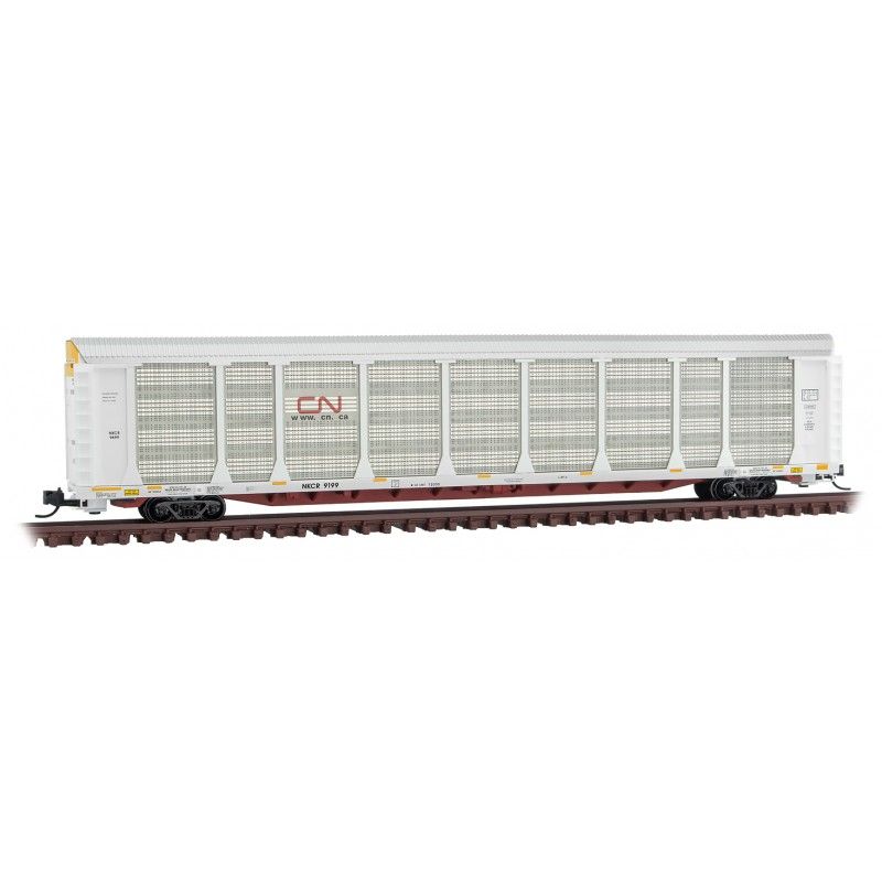 89' Tri-Level Enclosed Auto Rack Canadian National NKCR 9199 - 1110034 ...