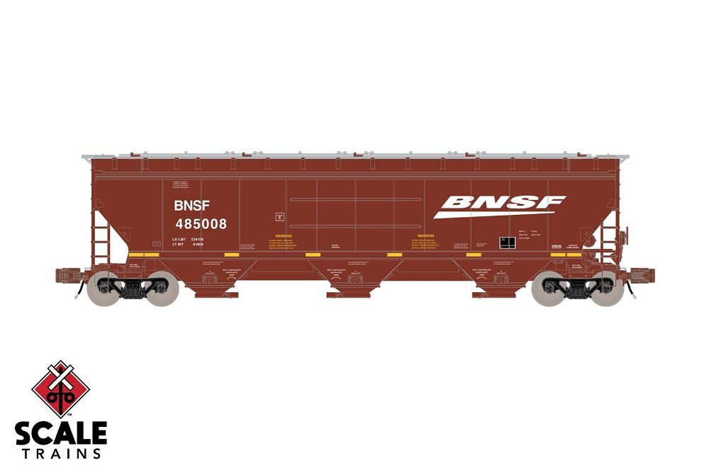 Gunderson 5188cf 3-Bay Covered Hopper, BNSF-33213 : N – EngineHouse ...